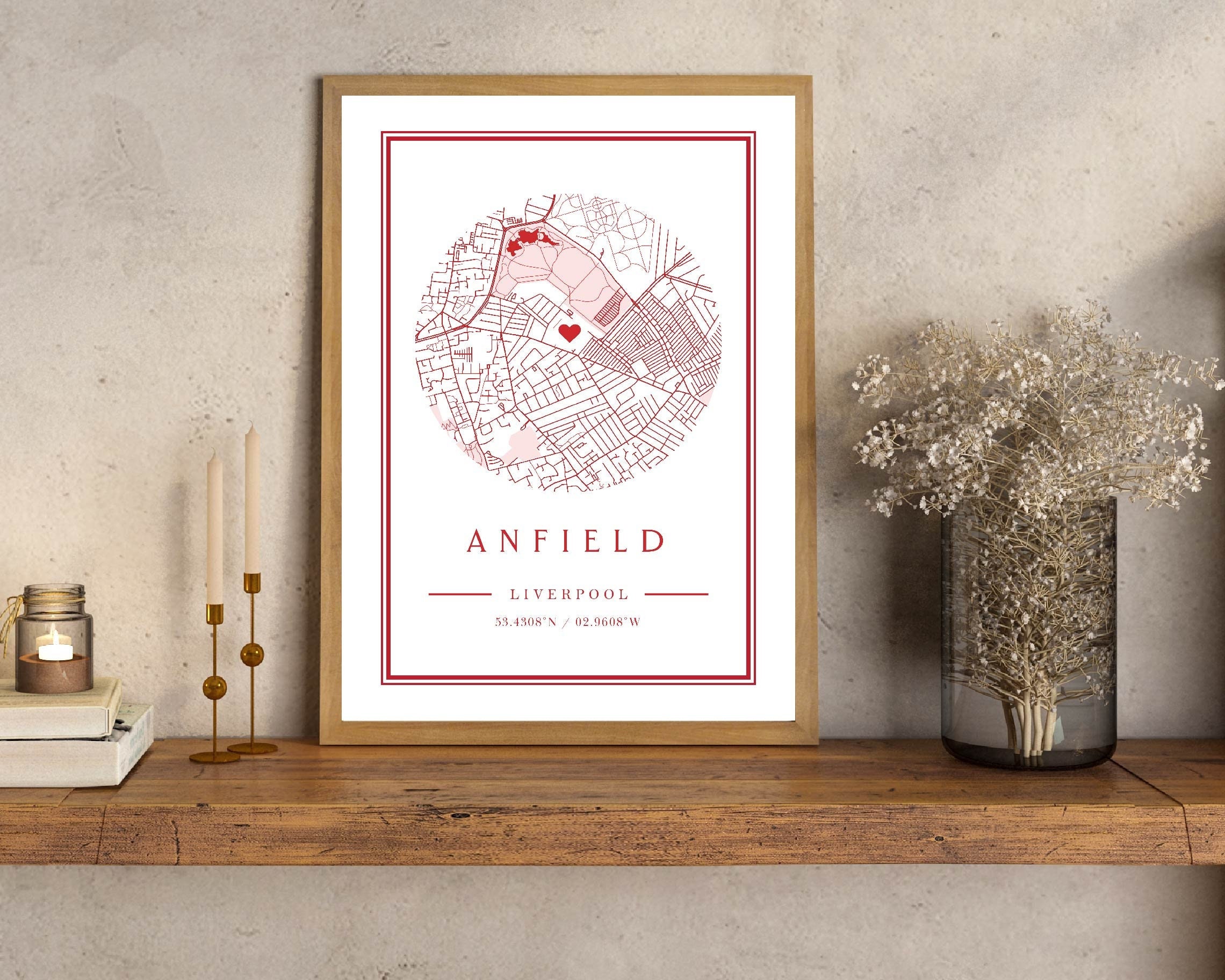 Anfield Stadium Digital Download Liverpool Stadium Map - Etsy