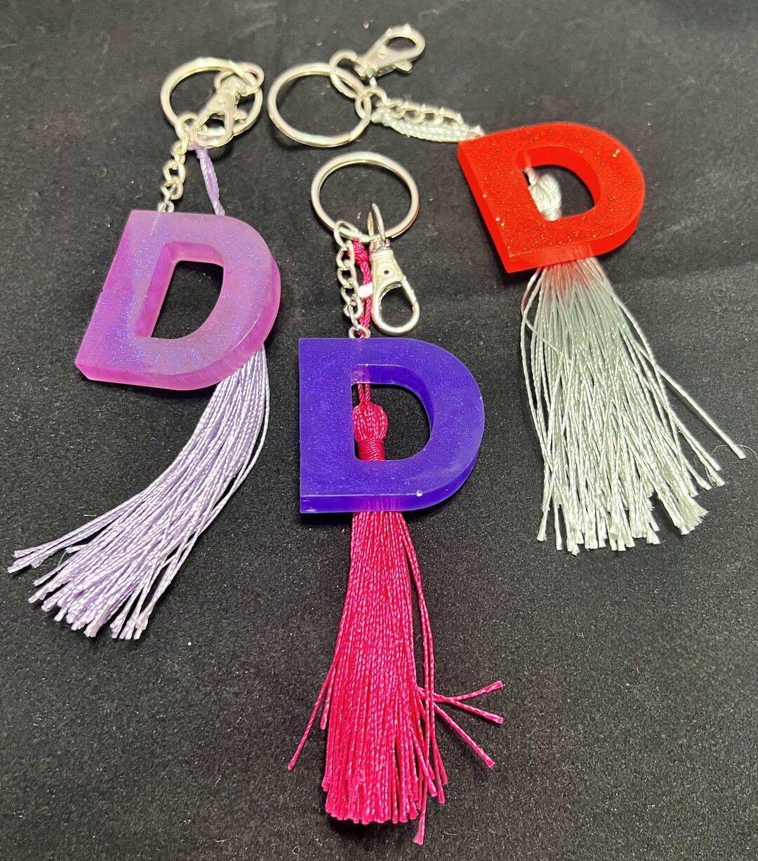 D Handmade Epoxy Resin Key Clip With Tassel - Etsy