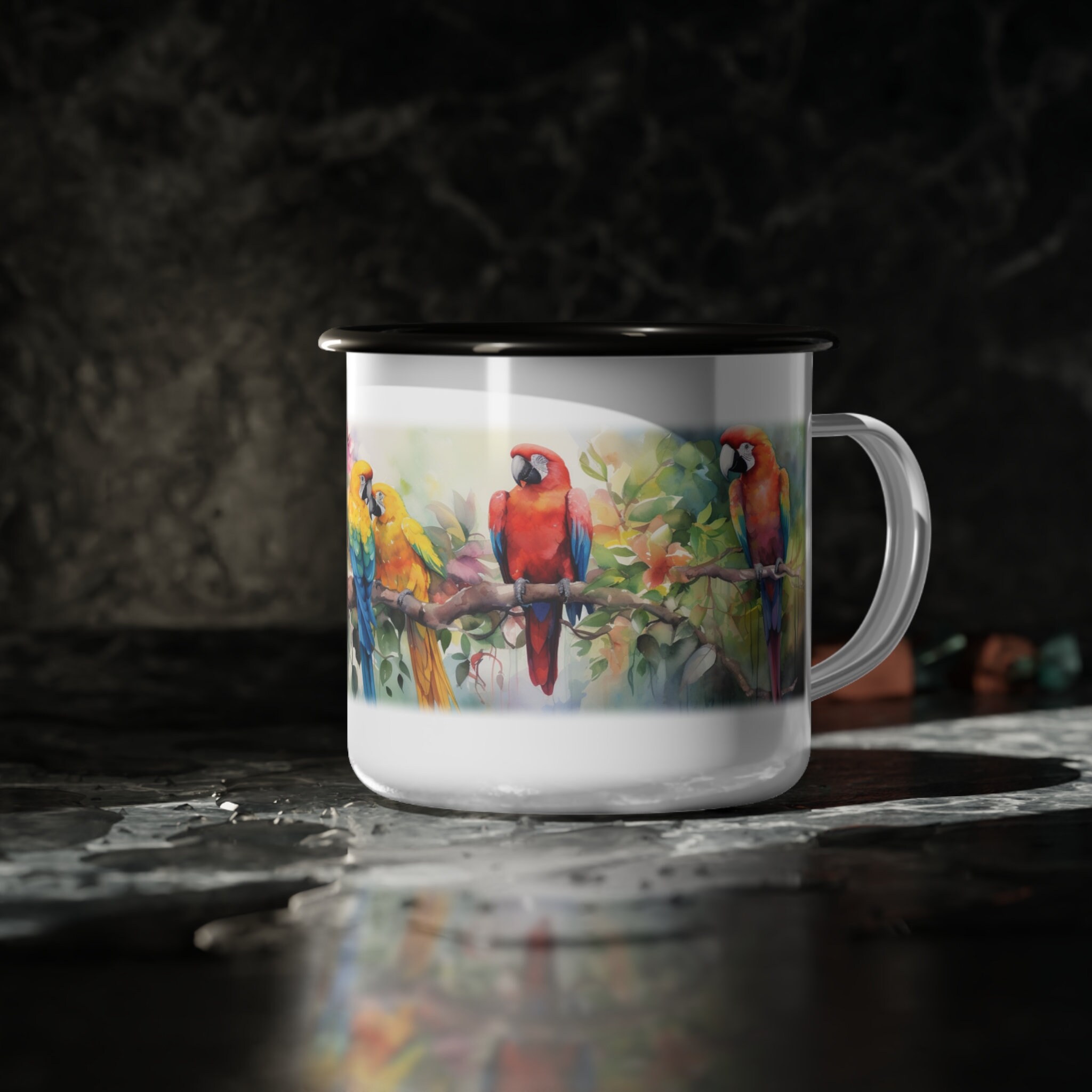 Squawk and Sip: Unleash the Parrot in You With Our Vibrant Camping Mug ...