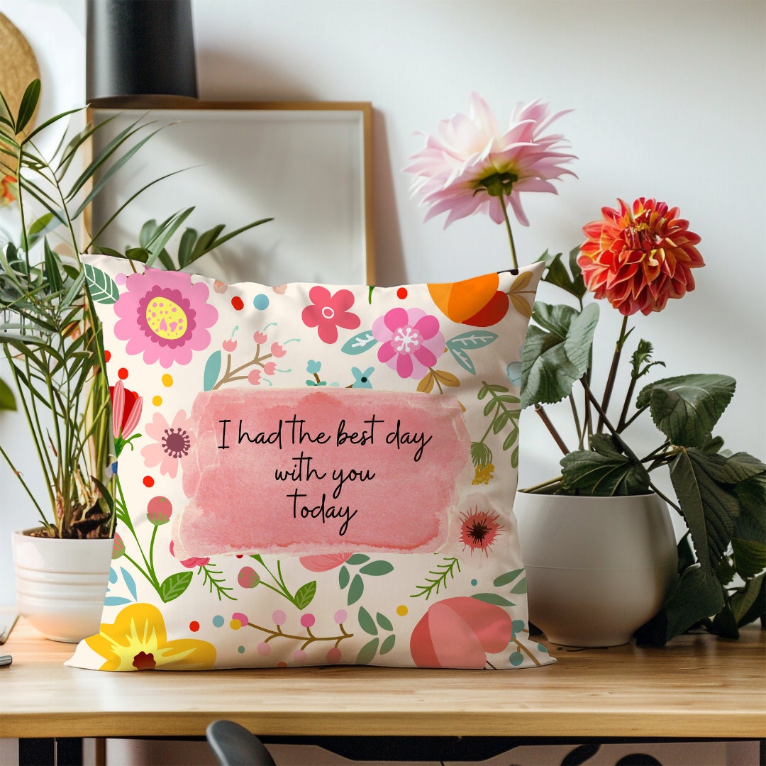 I Had the Best Day With You Today Pillow, Taylor Swift Pillow, Mothers ...