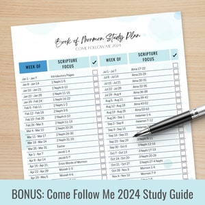 LDS Scripture Reading Chart | Book of Mormon Reading Chart | New ...