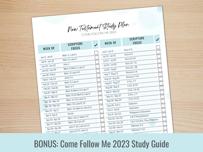 LDS Scripture Reading Chart Book of Mormon Reading Chart - Etsy