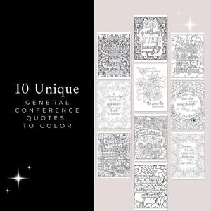 Inspirational General Conference Quotes Coloring Book (digital Download ...