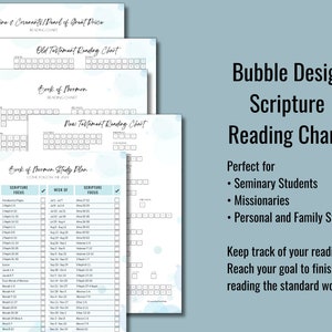 LDS Scripture Reading Chart | Book of Mormon Reading Chart | New ...