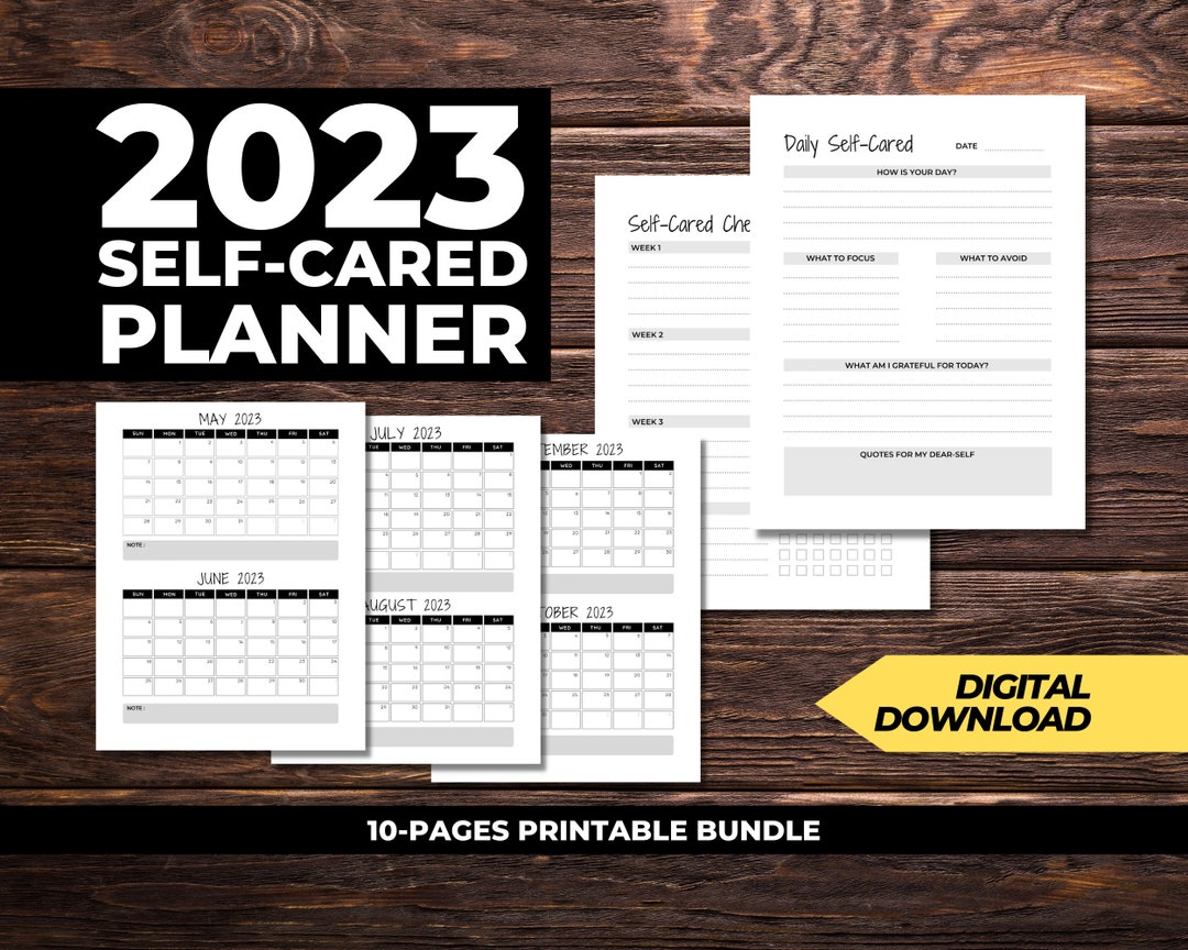 Self-care Planner, Self Care Checklist, Self Care Tracker, Wellness ...