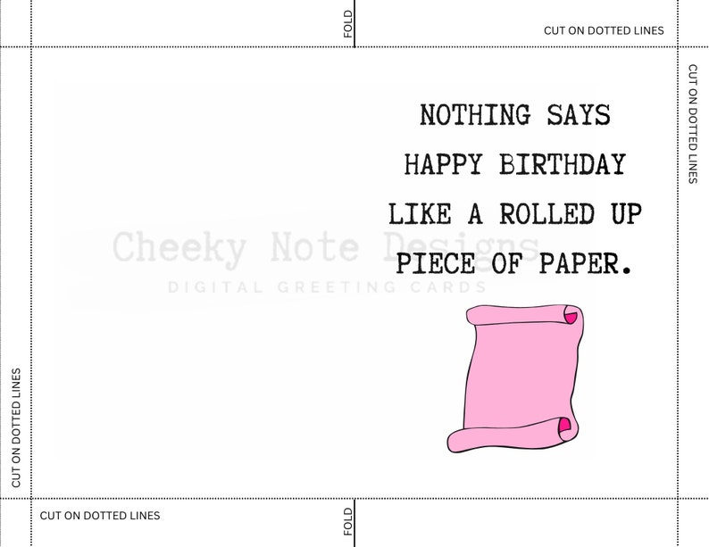 Funny Printable Birthday Card Printable Birthday Day Card - Etsy