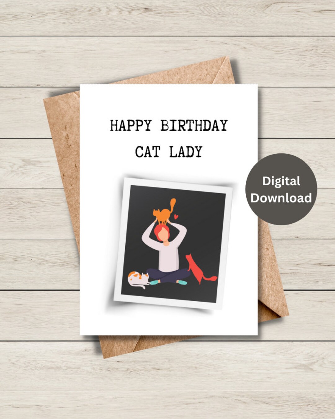 Funny Printable Birthday Card, Printable Birthday Day Card for Her ...