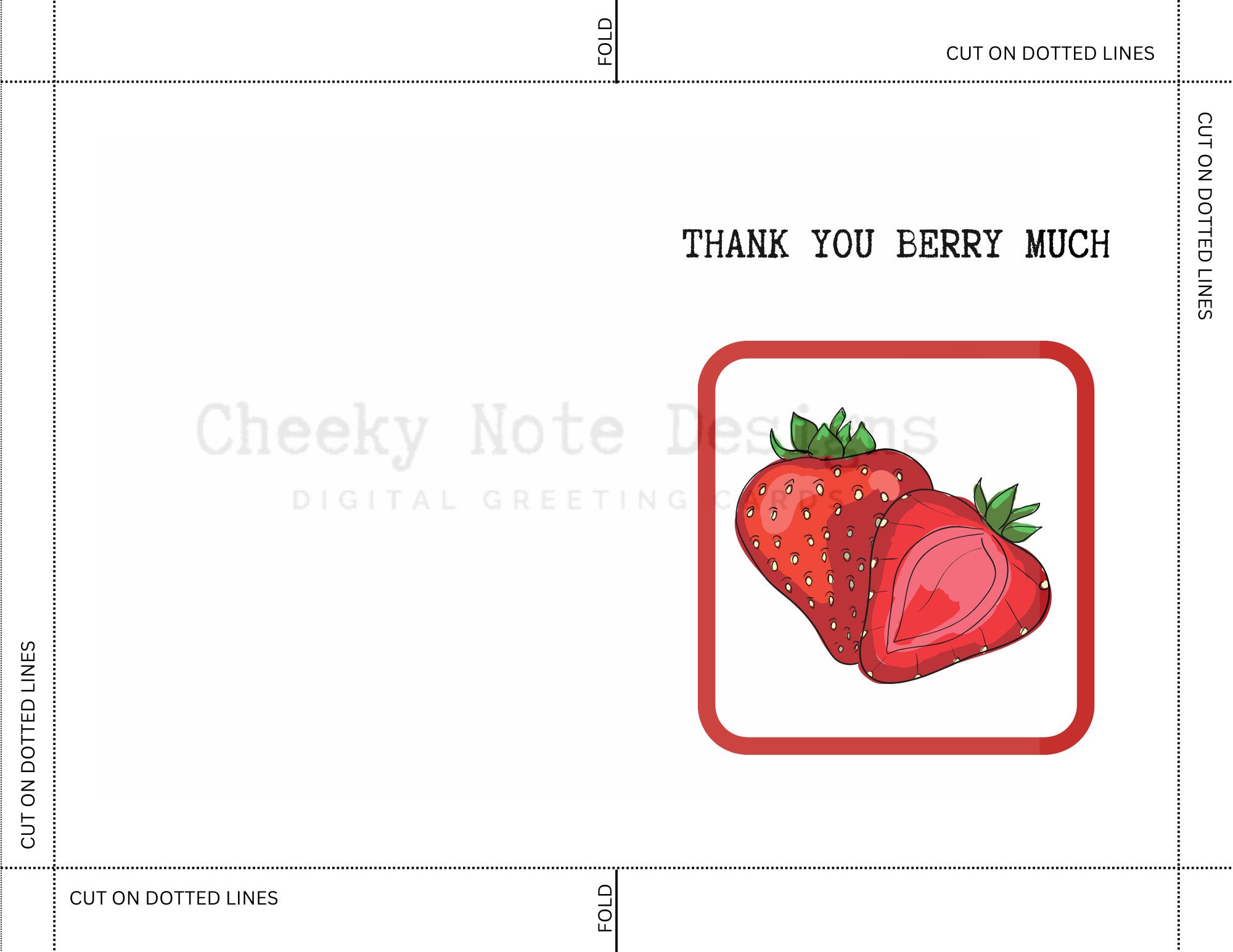 Funny Thank You Card, Printable Thank You Card Funny, Digital Thank You ...