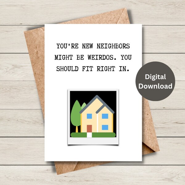 Funny New Home Card - Etsy