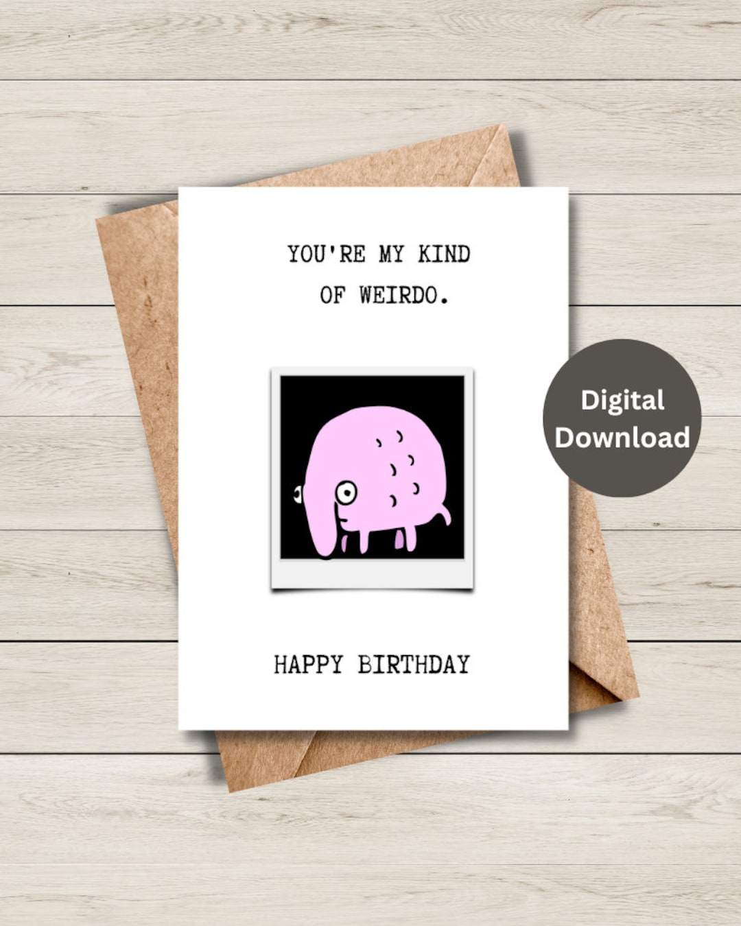 Funny Printable Birthday Card, Printable Birthday Day Card Funny ...