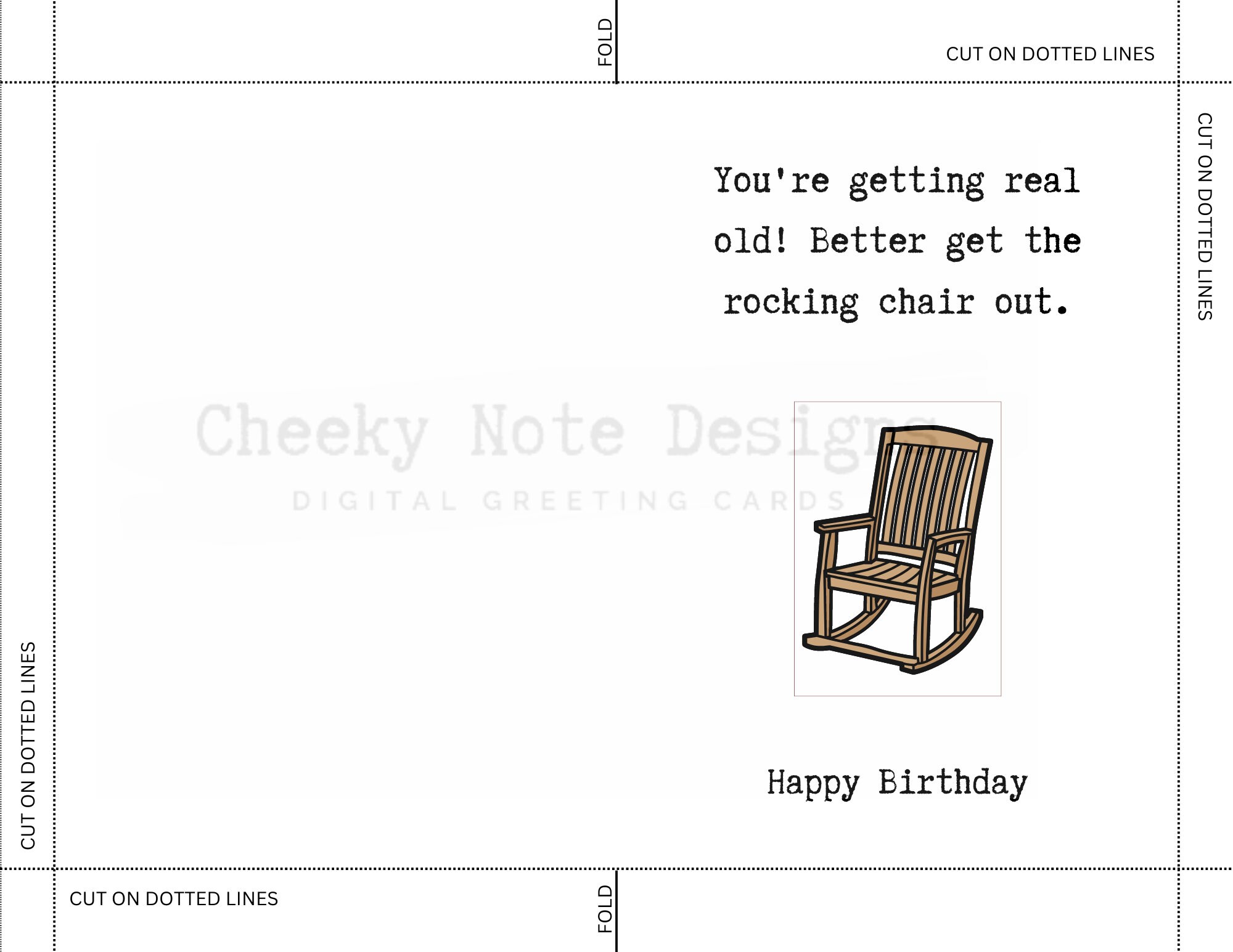 Printable Birthday Card, Printable Birthday Card Funny, Digital New Job ...
