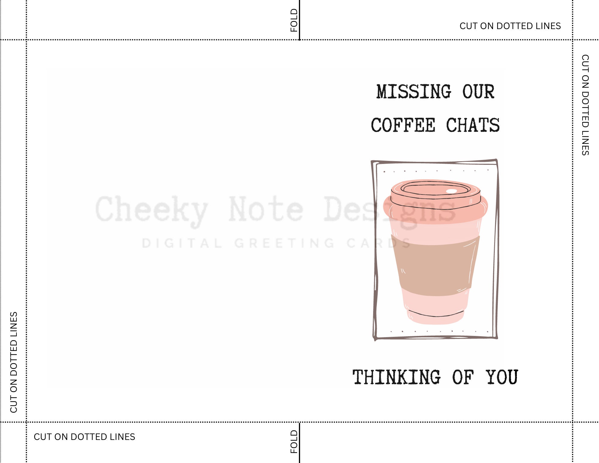Printable Thinking of You Card, Printable Thinking of You Card Funny ...