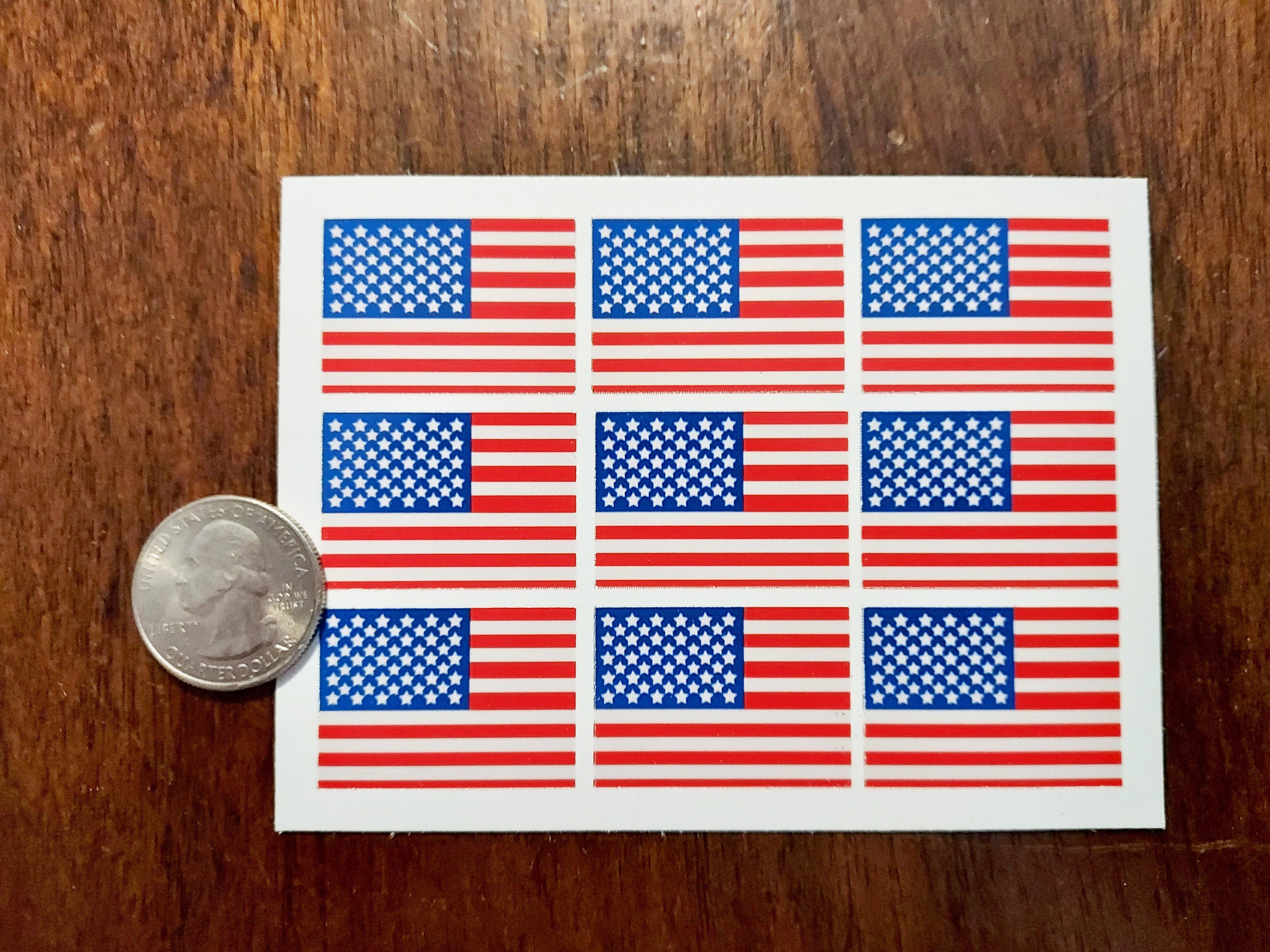 Mini American Flag Stickers - Etsy