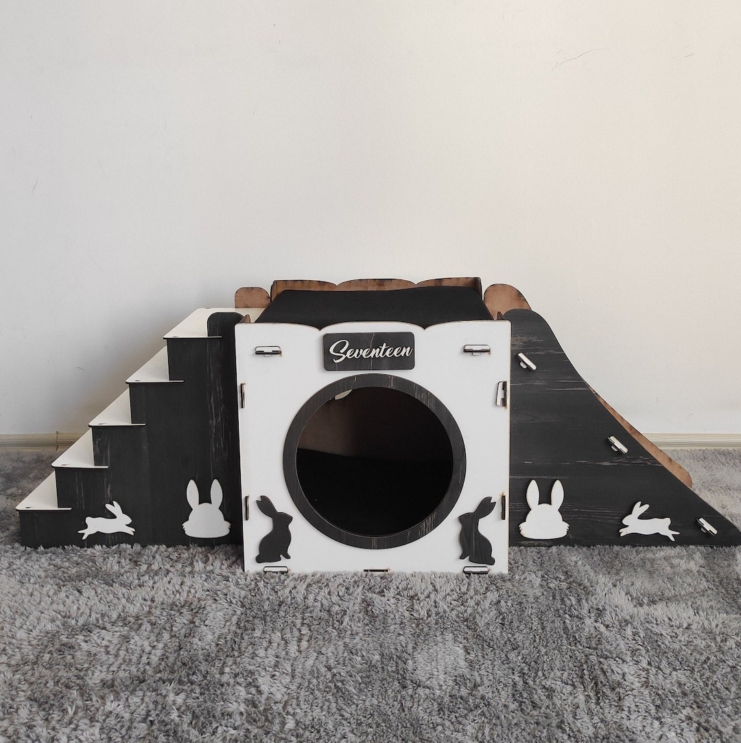 Modern Rabbit House, Wooden Rabbit Castle, Rabbit House, Rabbit Castle ...
