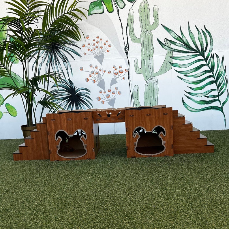 Modern Rabbit House Wooden Rabbit Castle Rabbit House - Etsy