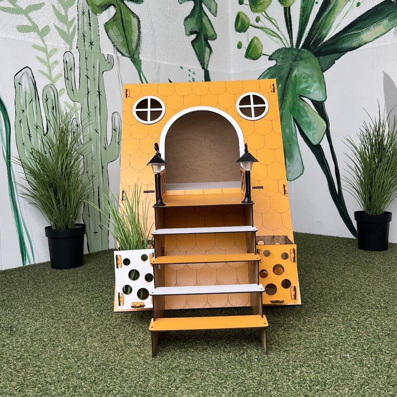 Bungalow Rabbit Houseindoor Rabbit Castle Rabbit Furniture - Etsy