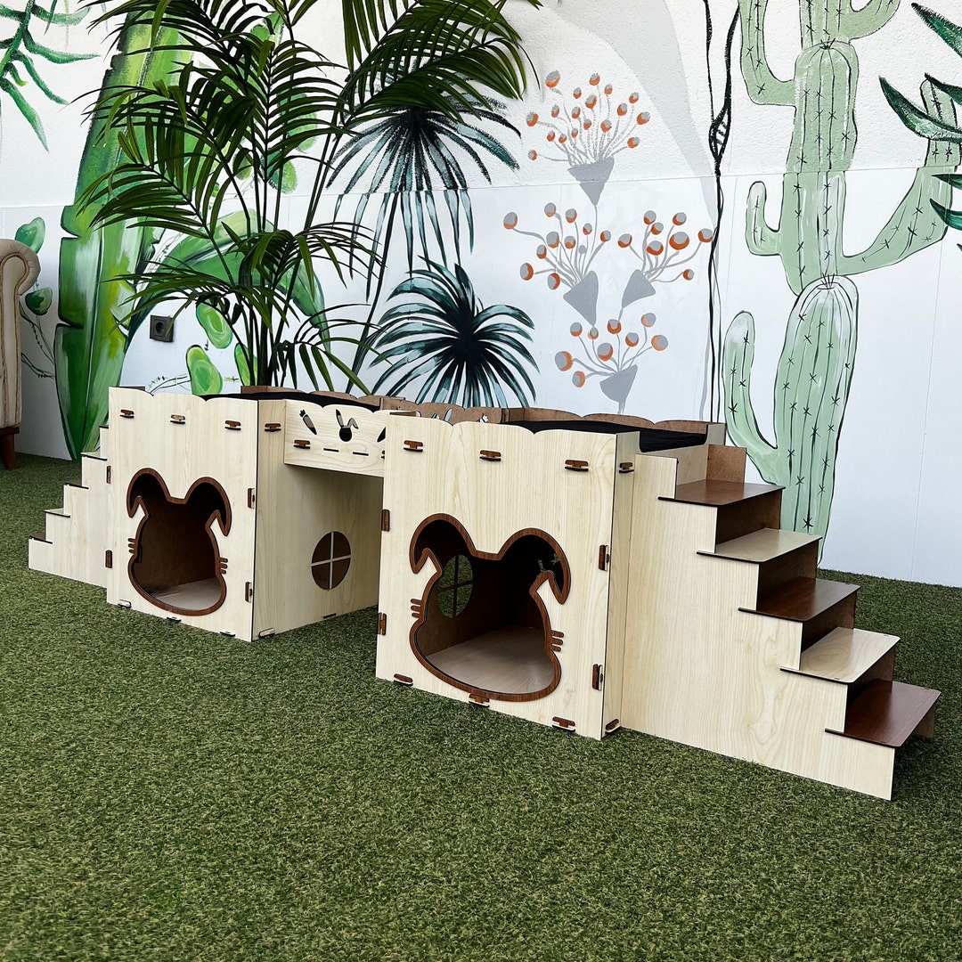 Modern Rabbit House, Wooden Rabbit Castle, Rabbit House, Rabbit Castle ...