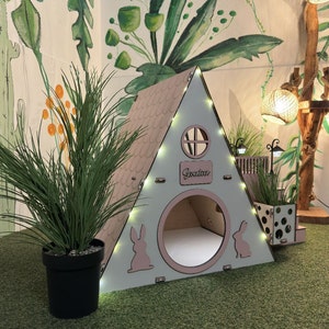 Modern Two-story Rabbit House: Indoor Bunny Castle - Etsy