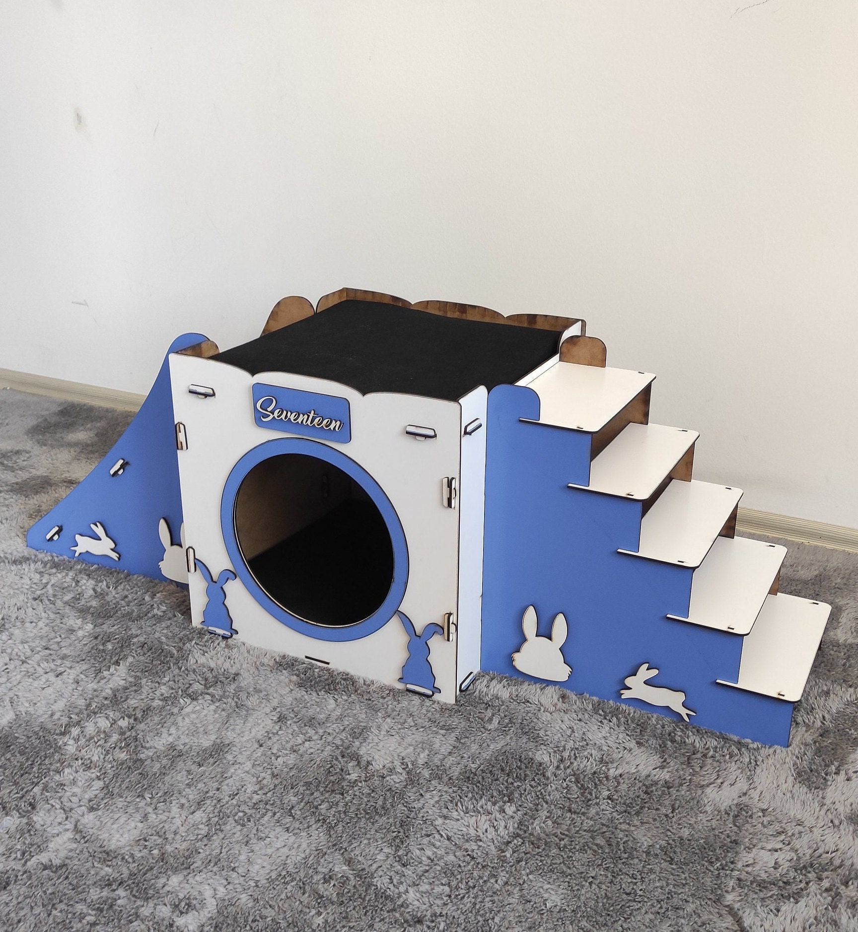 Modern Rabbit House Wooden Rabbit Castle Rabbit House - Etsy