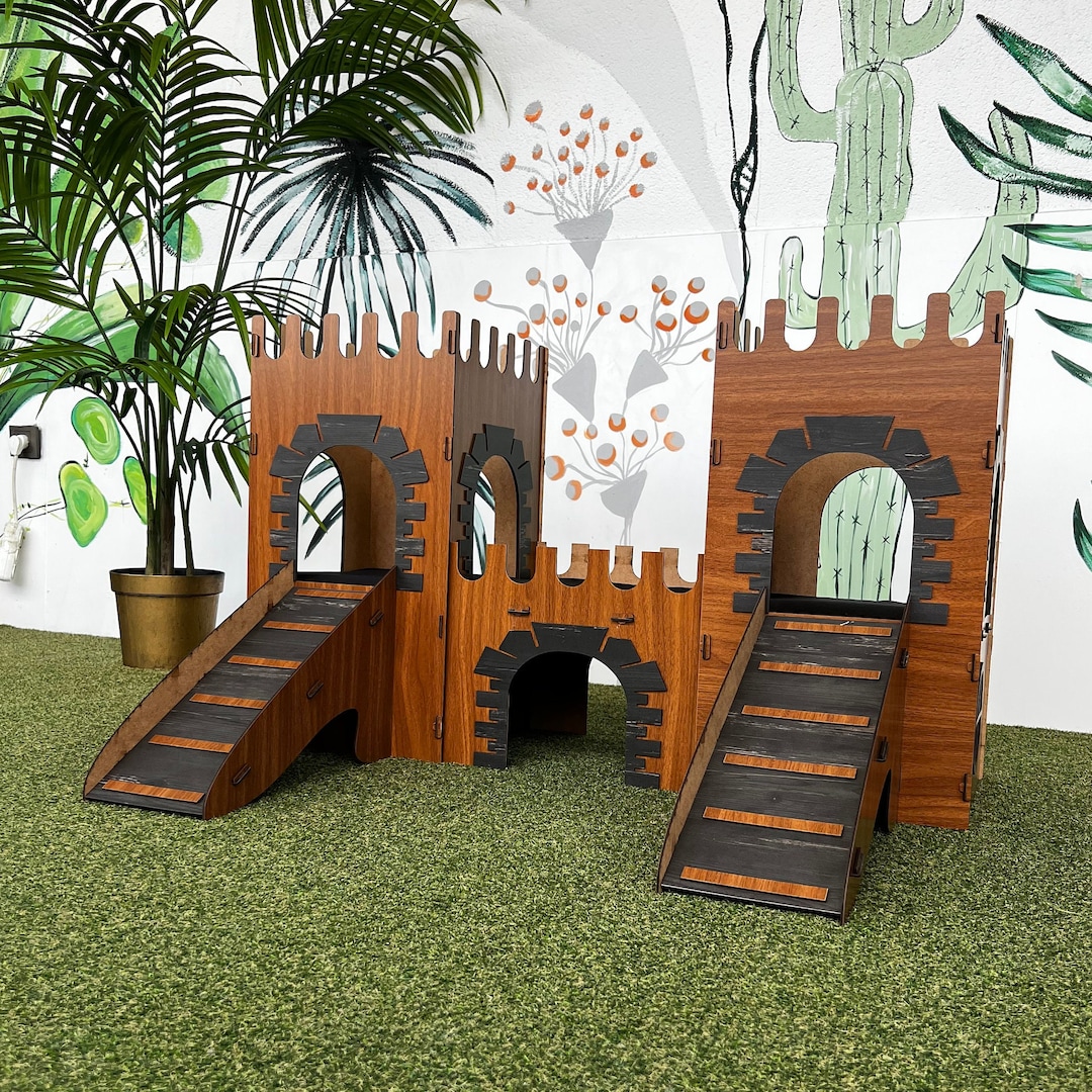 Modern Rabbit Castle, Cat House, Wooden Rabbit Castle, Cat Castle, Big ...