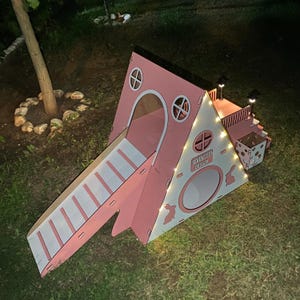 Modern Two-story Rabbit House: Indoor Bunny Castle With Ladder - Etsy