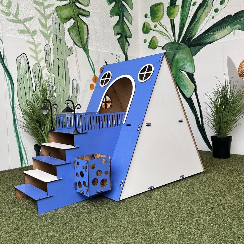 Modern Rabbit House Indoor Rabbit Castle Rabbit Furniture - Etsy