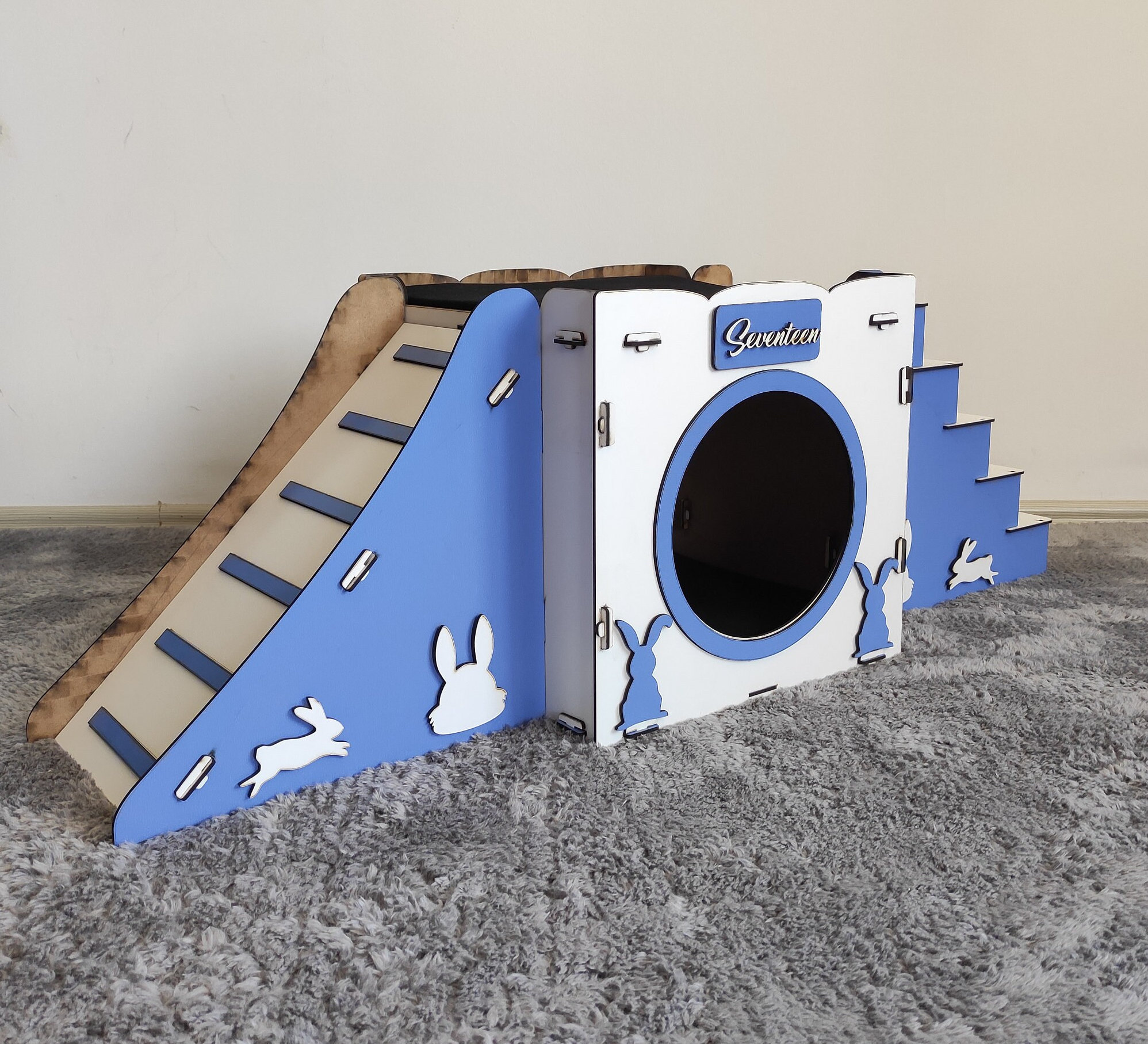 Modern Rabbit House Wooden Rabbit Castle Rabbit House - Etsy