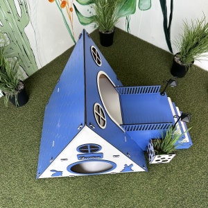 Modern Rabbit House, Indoor Rabbit Castle, Rabbit Furniture, Extra ...