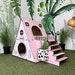 Modern Pink Cat House: Two-story Indoor Cat Castle - Etsy UK