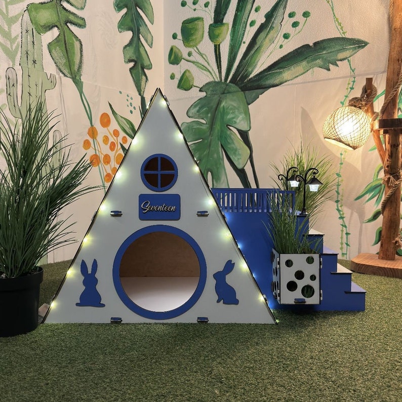 Modern Rabbit House Indoor Rabbit Castle Rabbit Furniture - Etsy