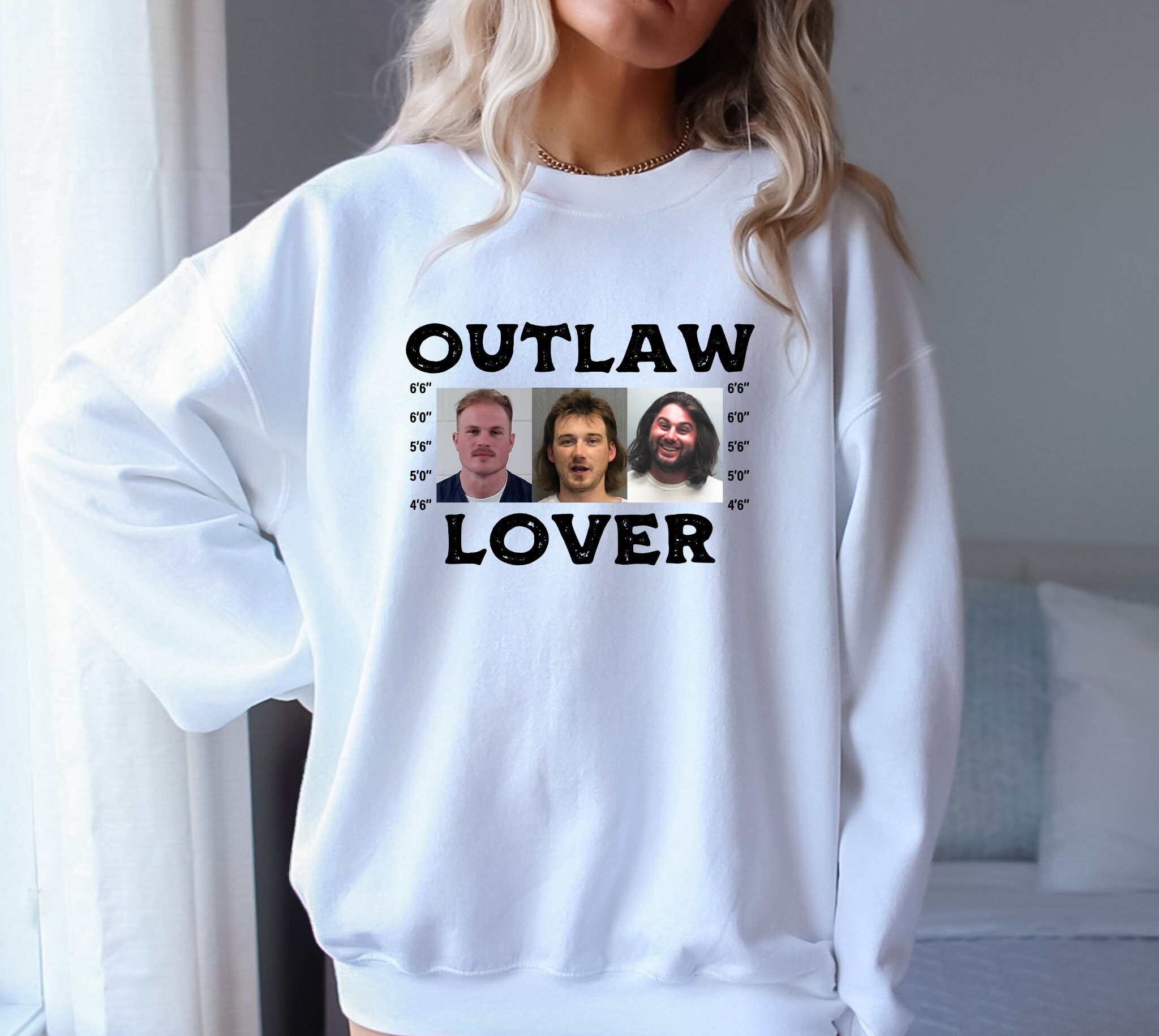 Outlaw Lover Tee, Morgan Wallen, Zach Bryan, Koe Wetzel, Country Music ...