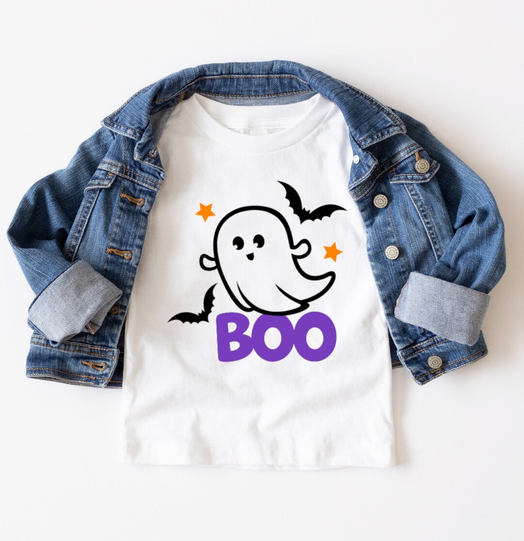 Boo Tee, Halloween Tee for Kids, Halloween Shirt, Spooky Tee, Bats Tee ...
