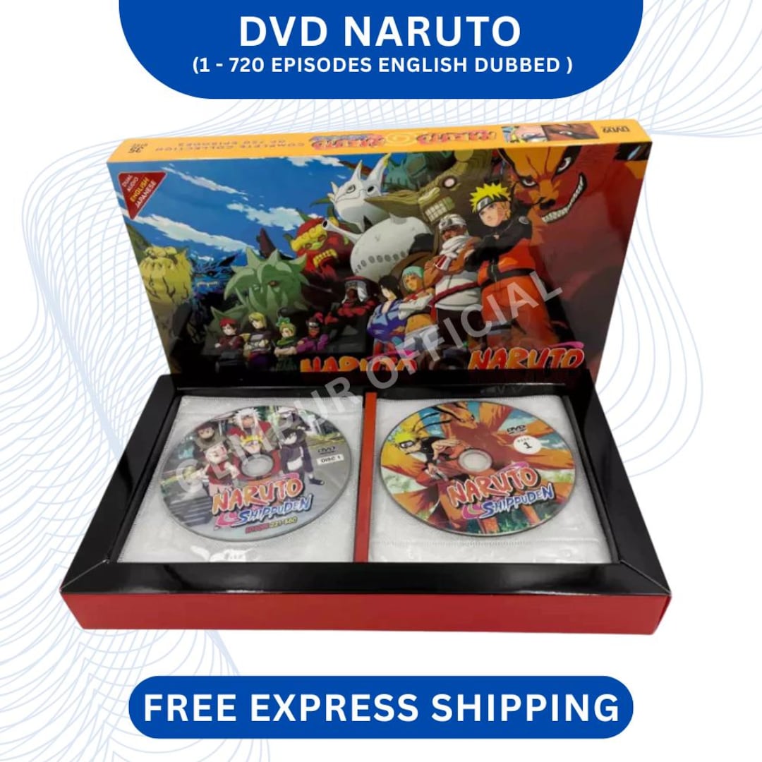 Naruto Shippuden Complete Boxset DVD 1-720 Episodes All Region English ...