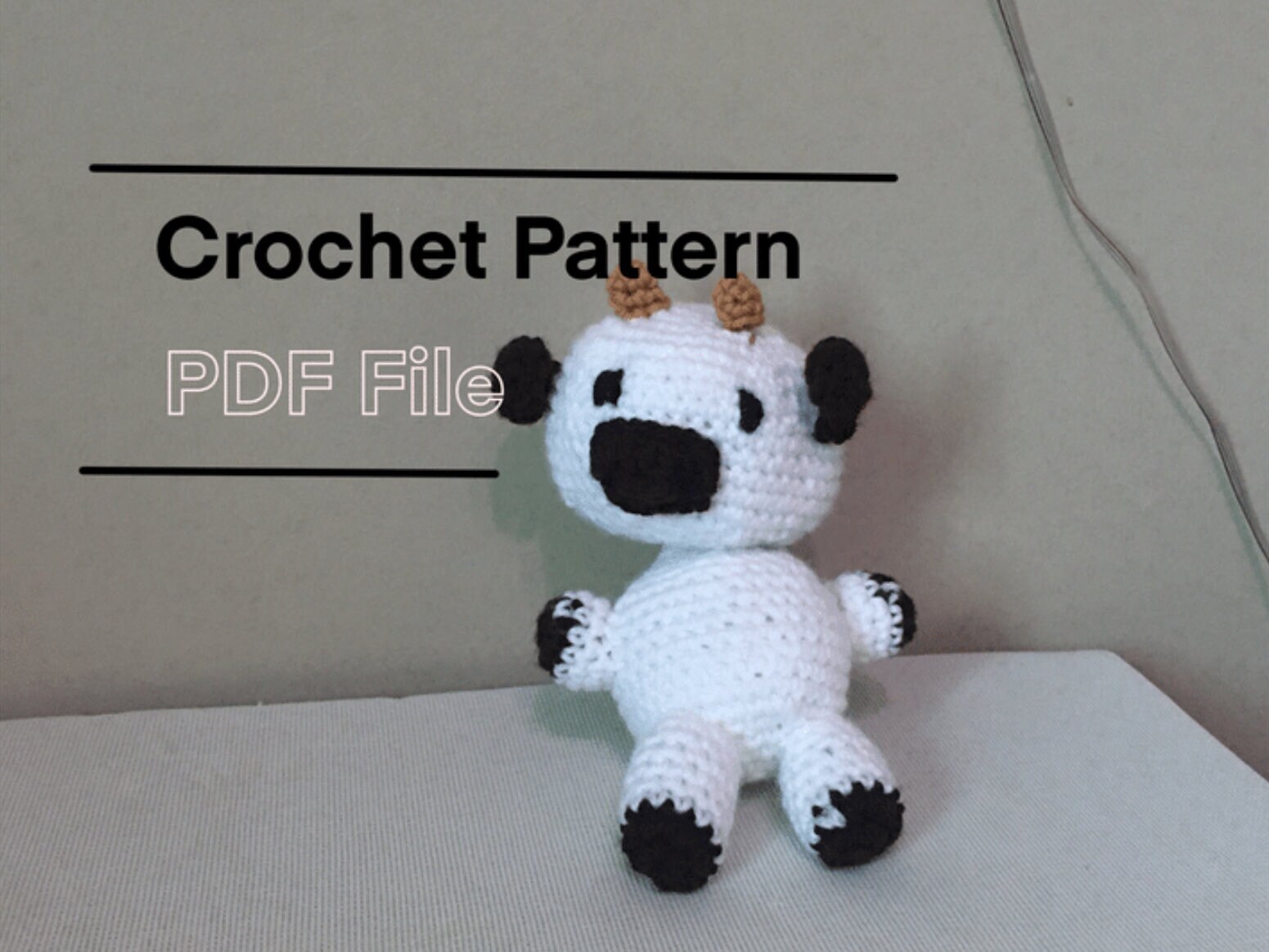 Cute Cow Crochet Pattern Crochet Plush PDF PATTERN ONLY - Etsy