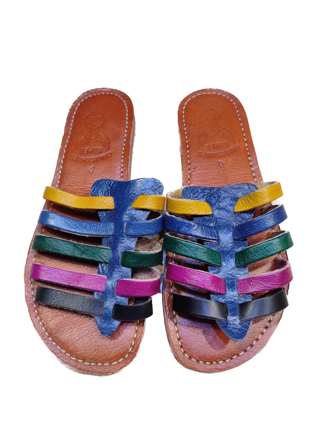 Tooled Leather Sandals Closed Toe Sandals Leather Sandals - Etsy