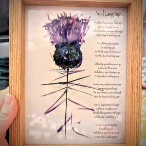 Scottish Thistle, Auld Lang Syne - Etsy