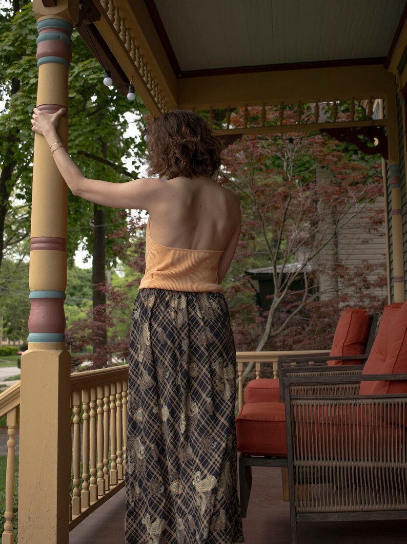 Low Back Halter Top Creamsicle Size Small - Etsy