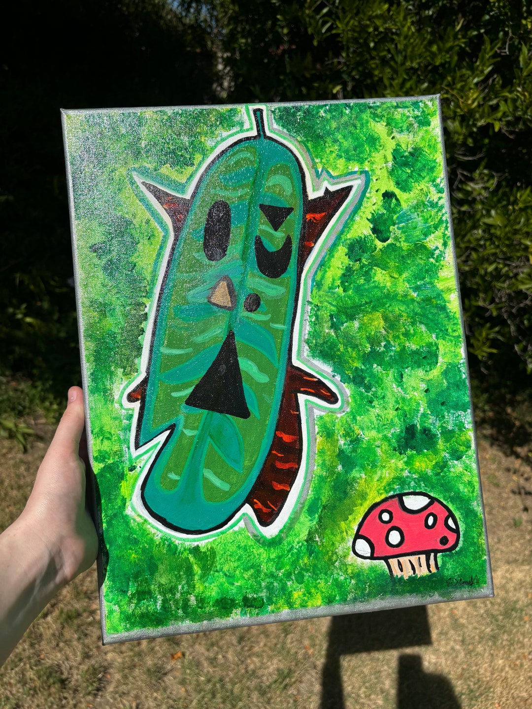 The Legend of Zelda Korok Painting Cute Handpanted Canvas Zelda - Etsy