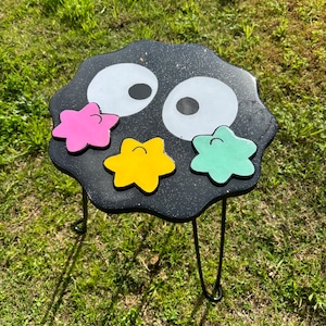 Soot Sprite Studio Ghibli Inspired Resin Table With Star Candy Coasters ...