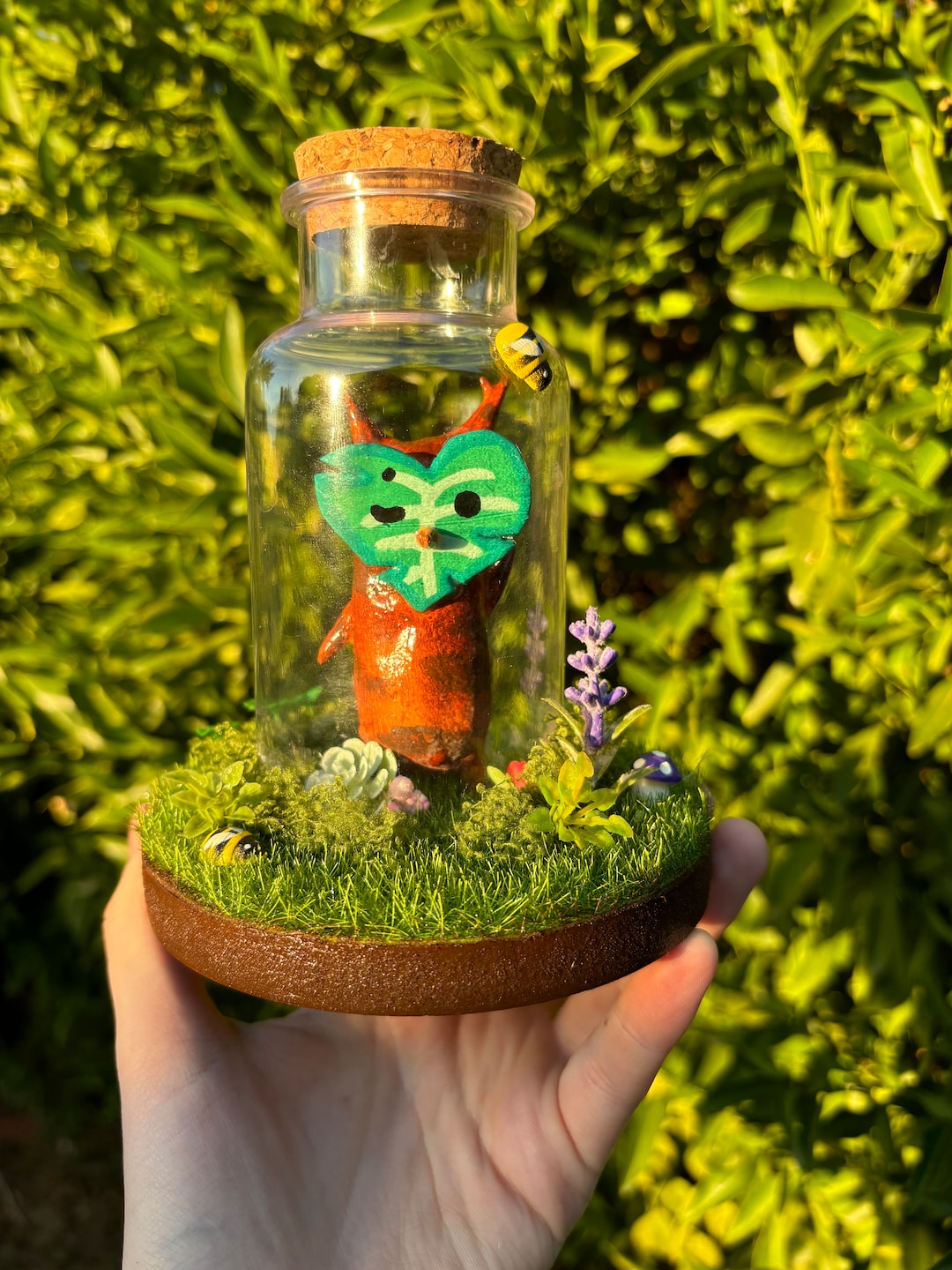 Korok the Legend of Zelda Handmade Terrarium Art Object Korok in Jar ...