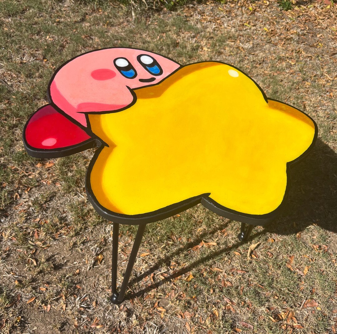 Nintendo Kirby Inspired Wooden Resin Table - Etsy