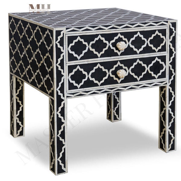 Bone Inlay Nightstand - Etsy