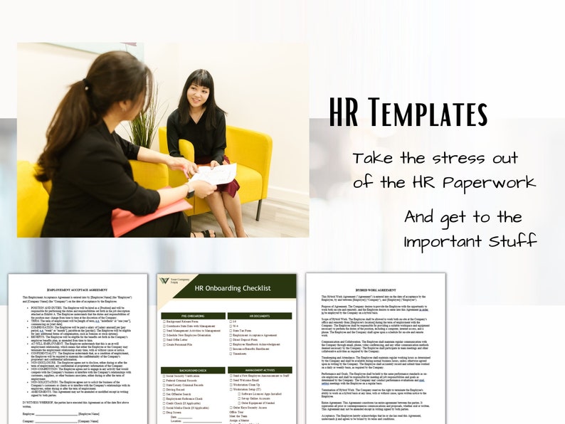 New Employee HR Paperwork, Employee Onboarding, Onboarding Documents ...