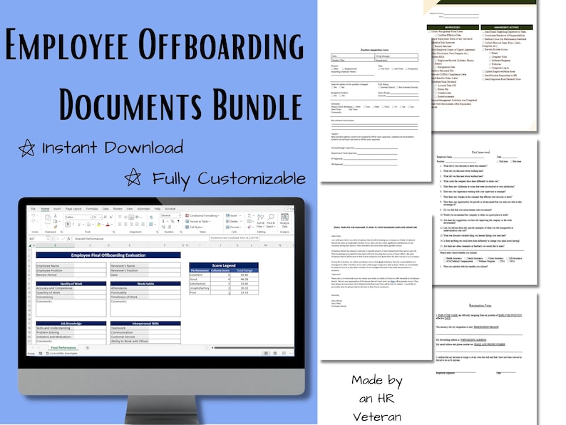 Offboarding Employee HR Paperwork, Employee Offboarding, Offboarding ...