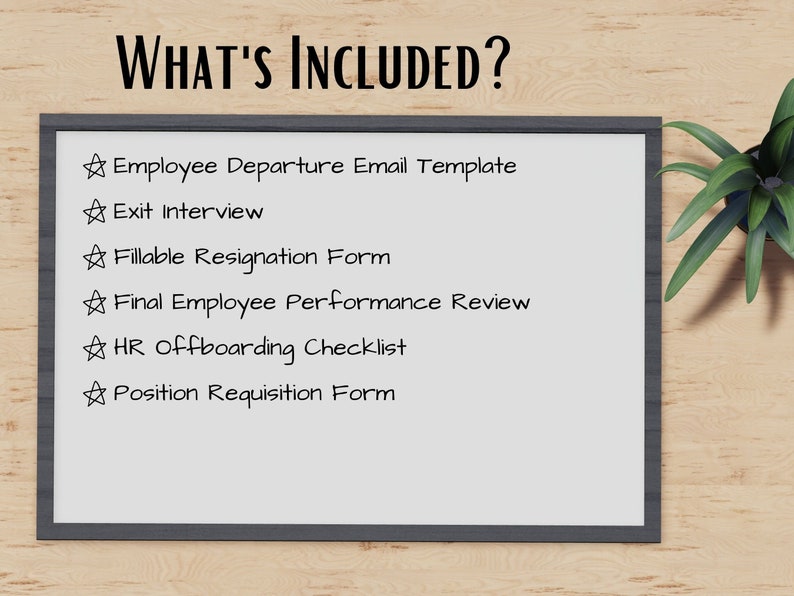 Offboarding Employee HR Paperwork, Employee Offboarding, Offboarding ...