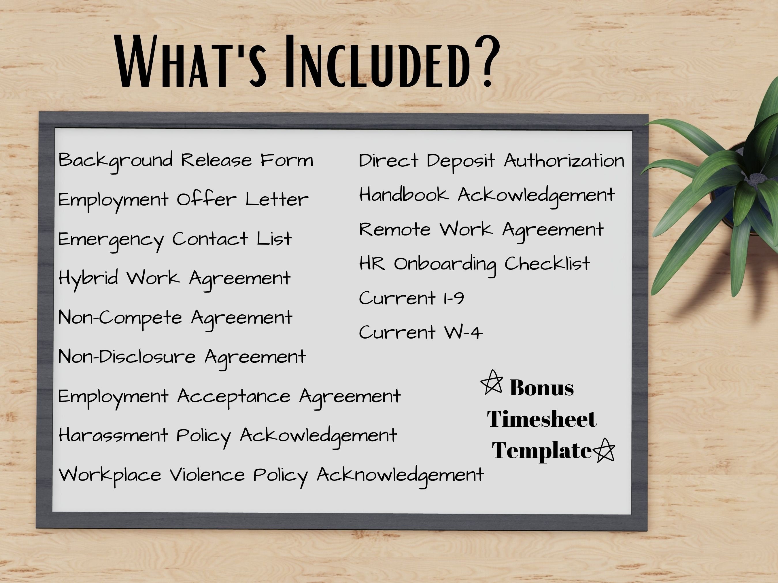 New Employee HR Paperwork, Employee Onboarding, Onboarding Documents ...