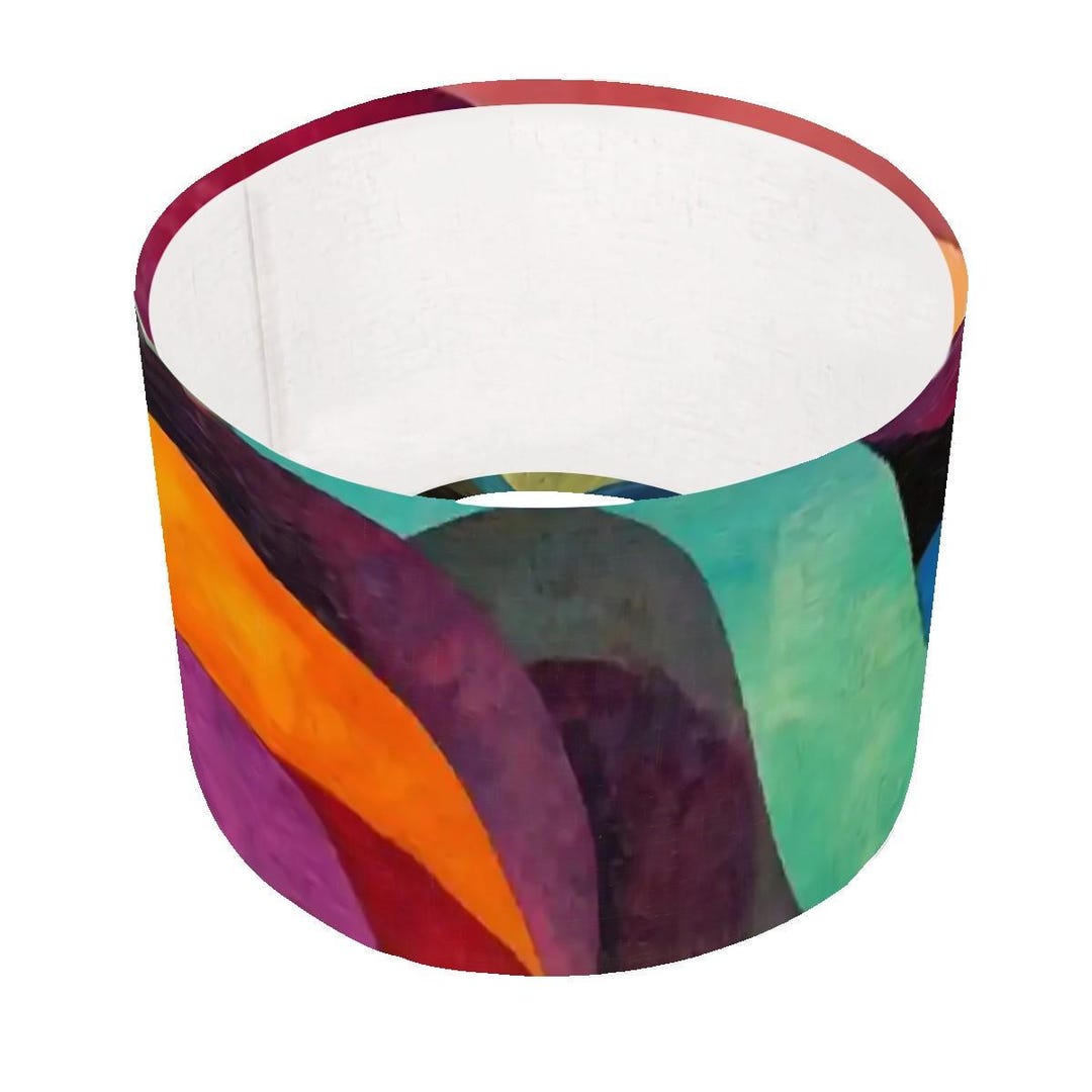 Modern Art Abstract Lamp Shade Only, Arc Floor Lamp Shade With Ring ...