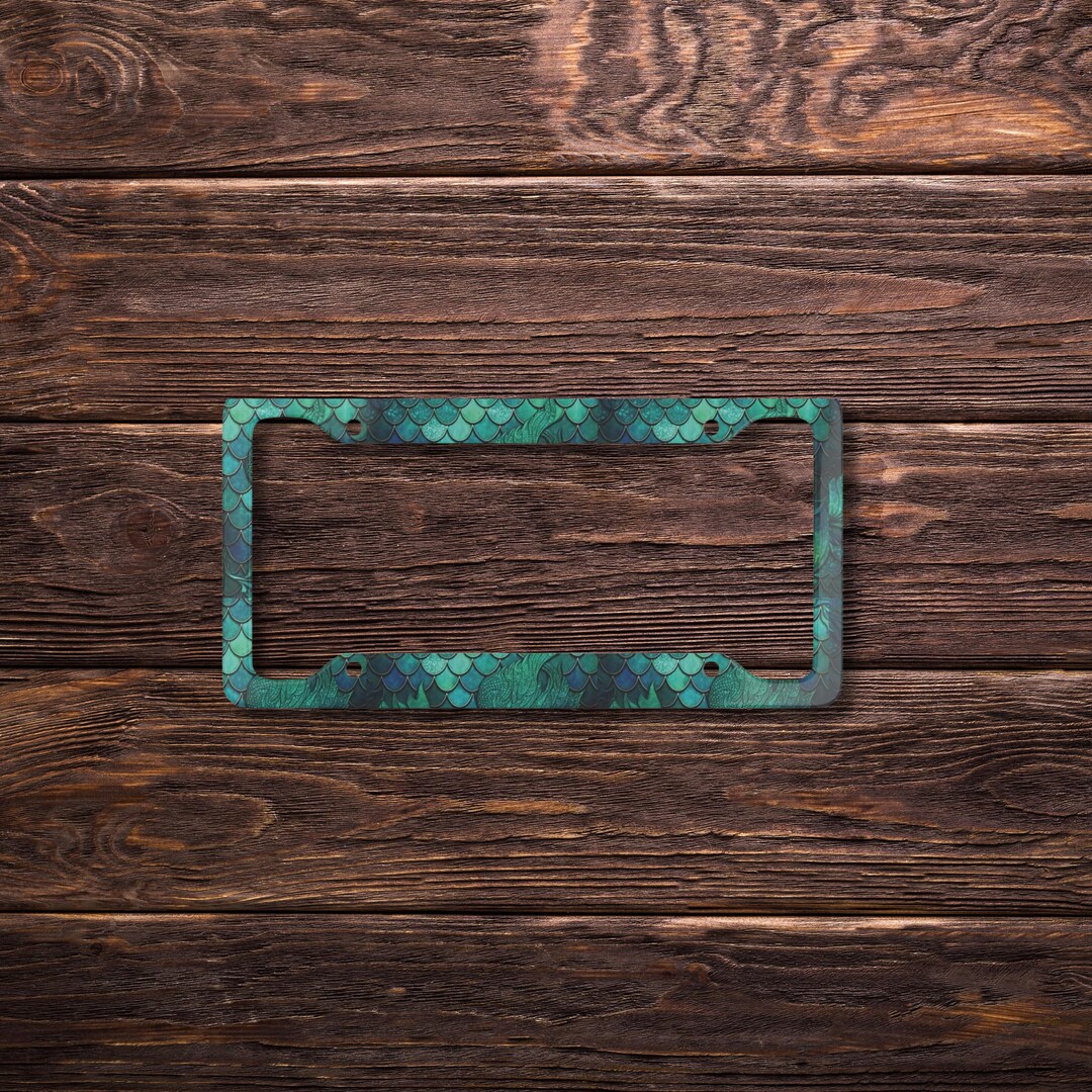 Mermaid Scale License Plate Frame. License Plate Cover, Cute Car ...