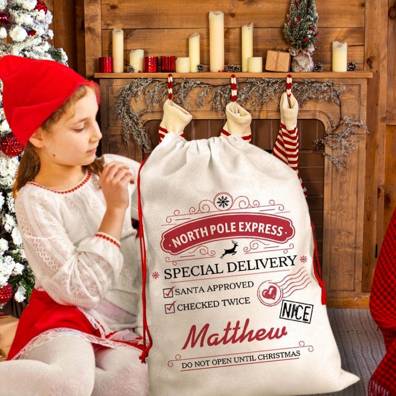 Large Santa Sack - Etsy