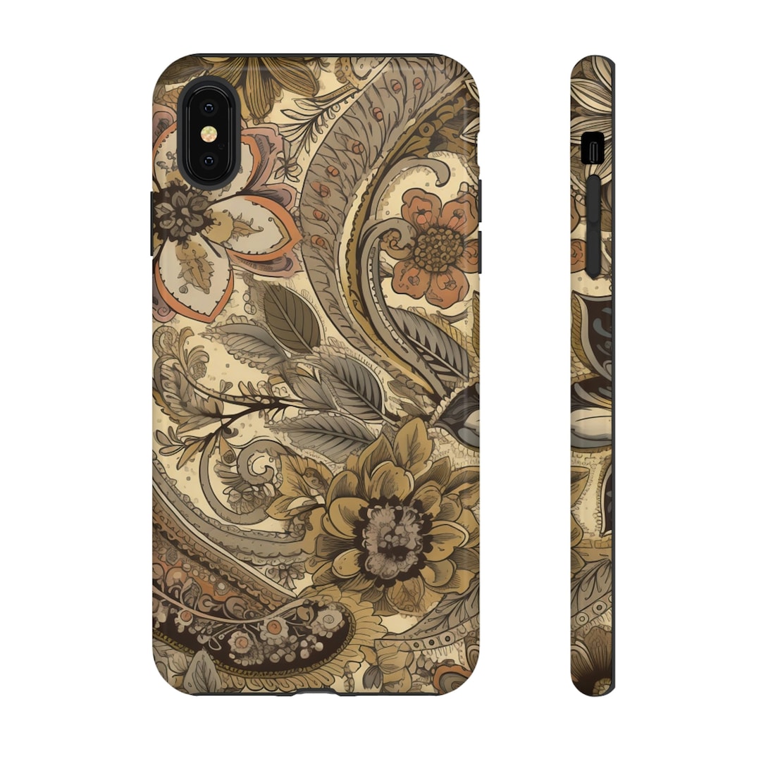 IPhone and Samsung Boho Chic Tan Paisley Phone Case, Phone Case for ...